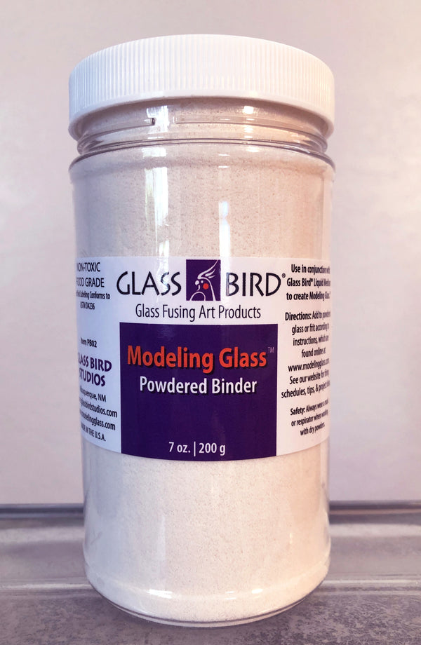 Modeling Glass Powder Binder Refill 7oz. Jar - Oatka Glass Studio