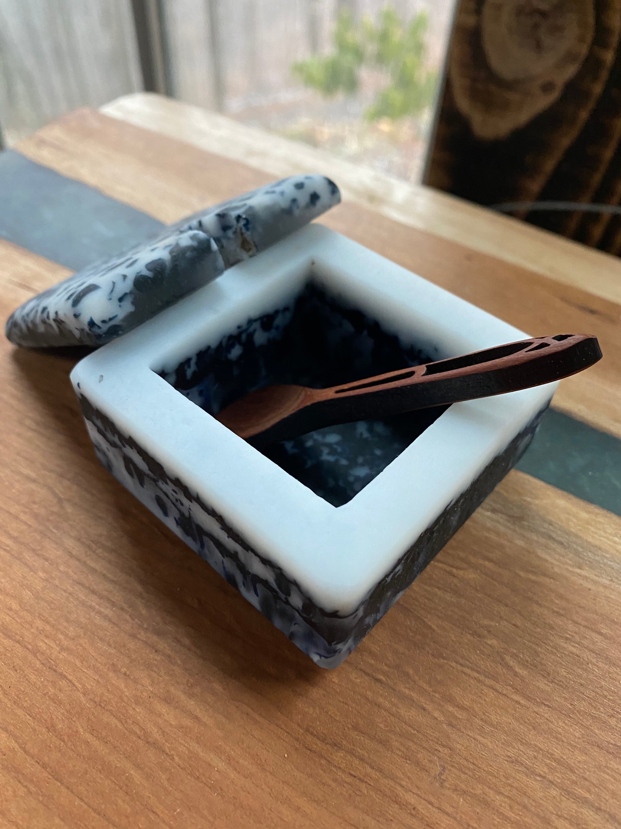 Cast Glass Salt Cellars - Oatka Glass Studio